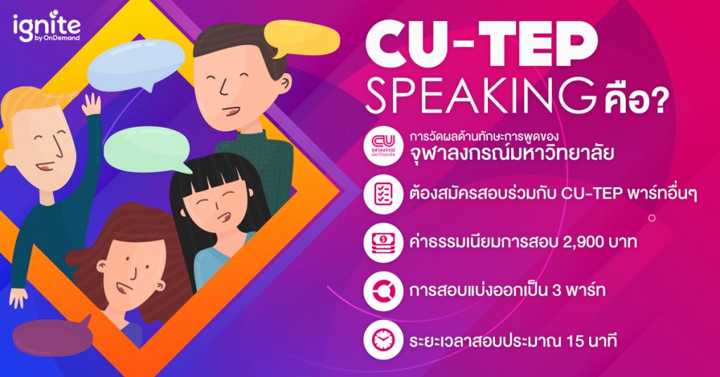 รีวิวข้อสอบ CU-TEP Speaking รอบล่าสุด (3 กุมภาพันธ์ 2562) - Ignite by ...