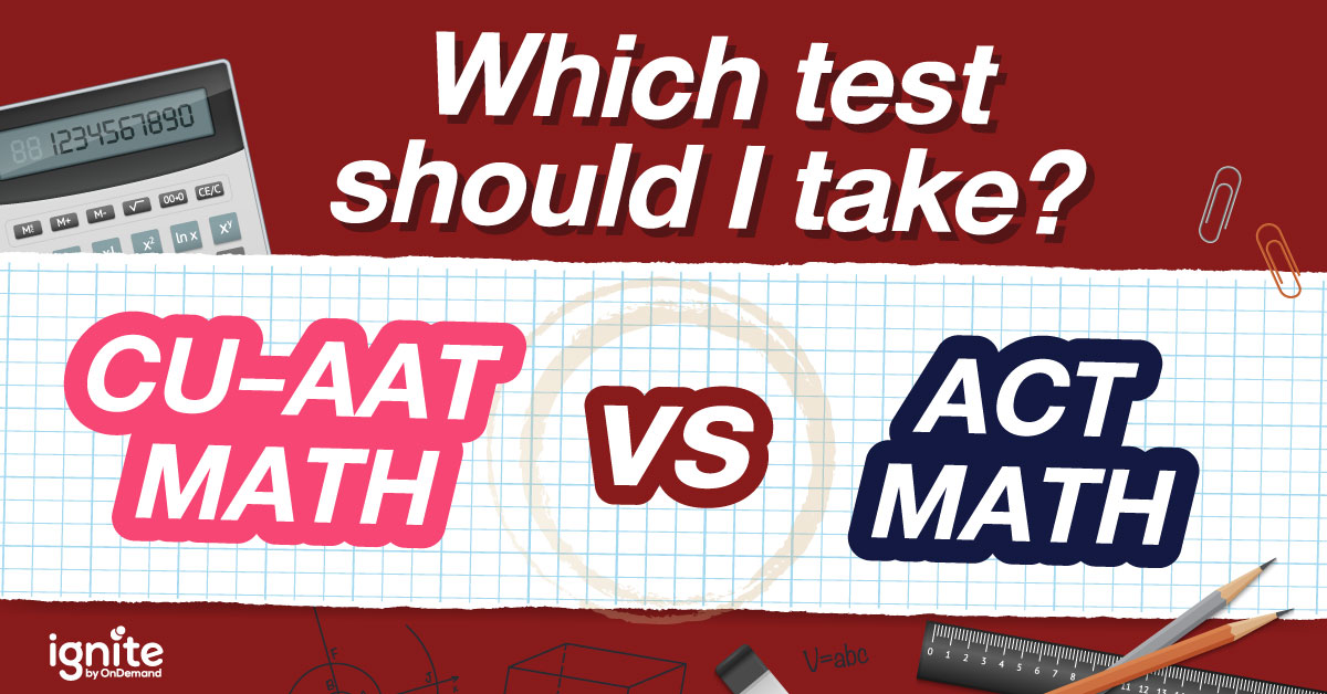 เปรียบเทียบความแตกต่างระหว่างข้อสอบ CU-AAT Math VS ACT Math - Ignite by ...