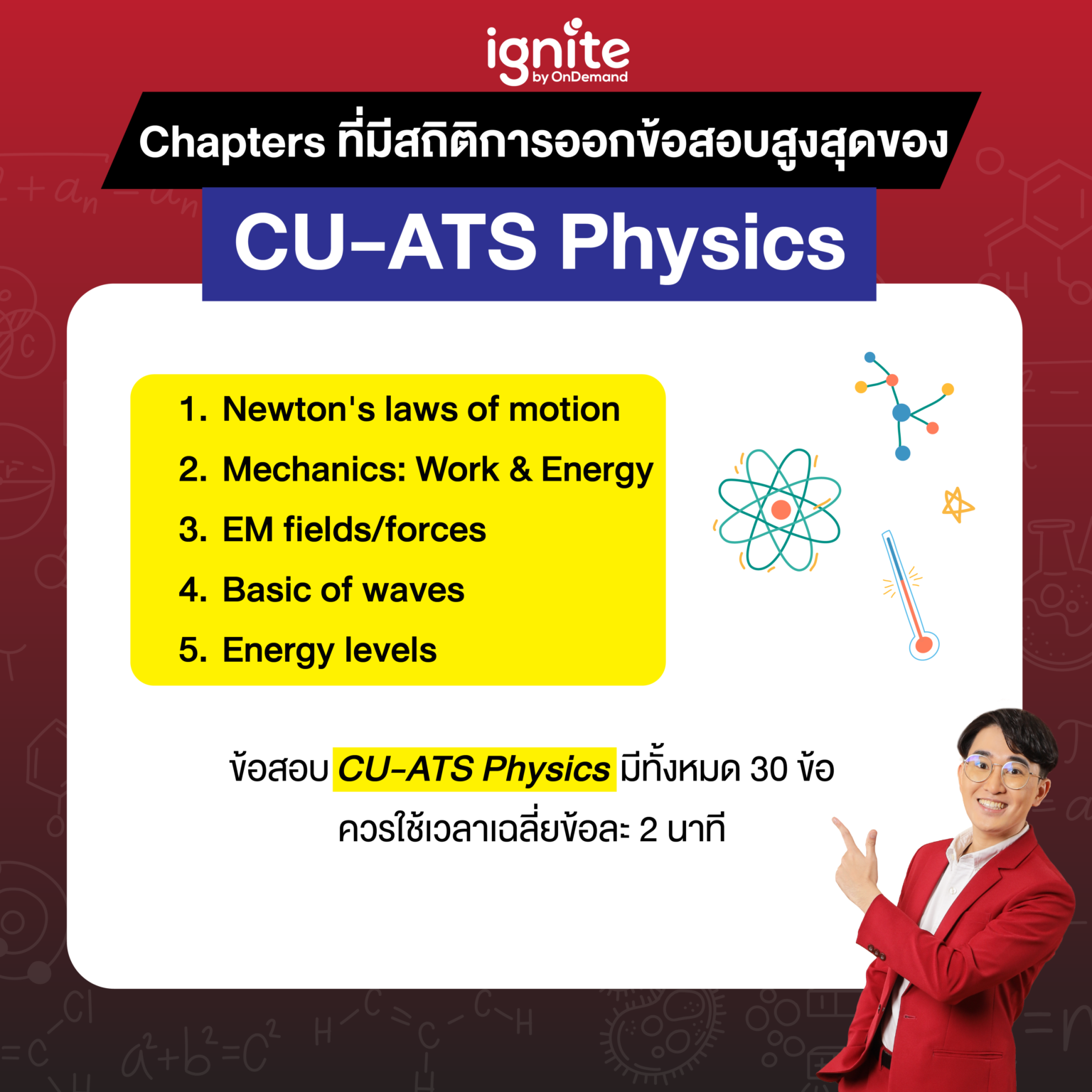 รวมโจทย์เด็ด CU-ATS ที่ออกสอบบ่อย│Update 2023 - Ignite by OnDemand