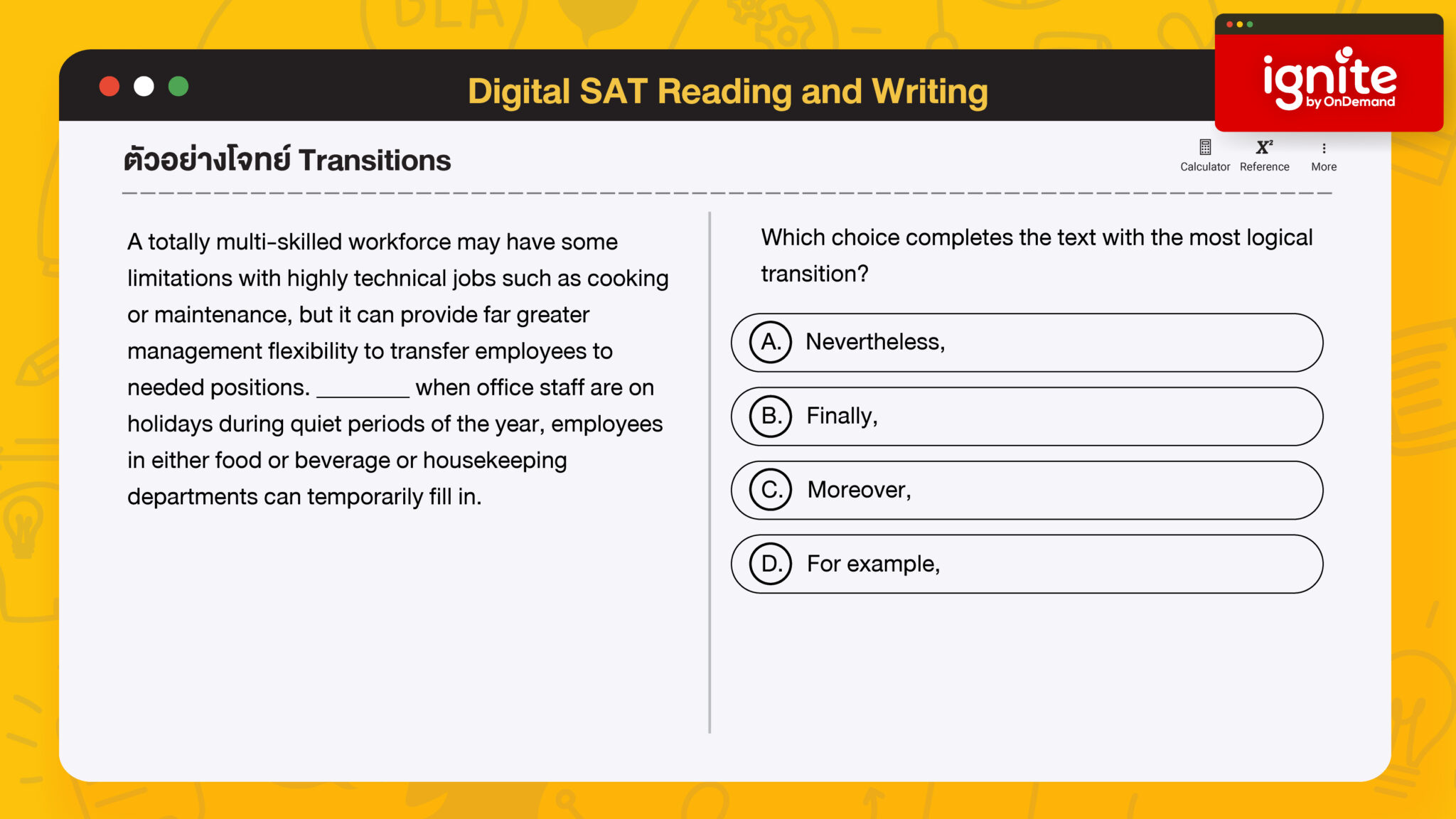 สรุปแนวข้อสอบ Digital SAT 2023 ทั้ง 2 Parts Math and Reading&Writing ...